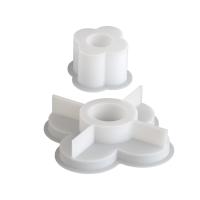 China Ins Minimalist Style Four Leaf Clover Candle Holder Ornament Silicone Mold DIY Gypsum Home Decoration Mold for sale