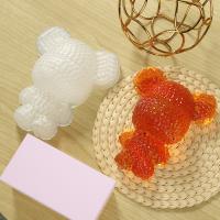 China Crystal Drop Gel Violent Bear Mold Diamond Face Semi Three Dimensional Violent Bear Cartoon Keychain Silicone Grinding for sale