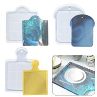 China DIY Crystal Dropper Cutting Board Tray Mold, Fruit Tray, Table Mold, Coaster Tray, Silicone Mold for sale