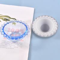 China DIY Crystal Resin Round Bead Disc Mold Lace Disc Pearl Edge Small Bowl Storage Box Silicone Mold for sale
