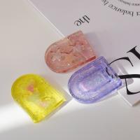 China DIY Love Arch Bear Butterfly Star Flower Flowing Sand Pendant Keychain Dropping Silicone Mold for sale