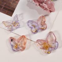 China Drip Glue Mold DIY Mirror Butterfly Love Cat Paw Flowing Sand Pendant Keychain Hanging Decoration Silicone Mold for sale