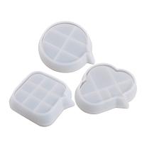 China DIY Crystal Resin Plaster Cement Candle Cup Storage Bowl Cloud Square Round Candle Container Silicone Mold for sale
