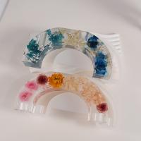 China DIY Crystal Dropping Resin Gypsum C-shaped U-shaped Arch Two Hole Candleholder Candleholder Silicone Mold for sale