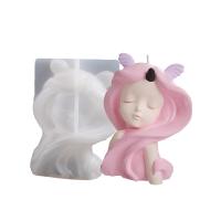 China Crystal Dropping Gel Ocean Mermaid Princess Silicone Mold Sea Daughter Aromatherapy Candle Gypsum Grinding Tool for sale