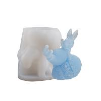 China DIY Crystal Dropper Resin Gypsum Bouncing Ball Rabbit Silicone Mold Flower Ball Rabbit Aromatherapy Candle Grinding Tool for sale