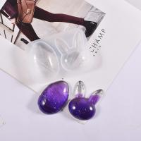 China DIY Glue Resin Cake Easter Egg Rabbit Head Silicone Mold Keychain Pendant Easter Pastry Grinding for sale