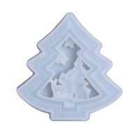 China DIY Crystal Dropping Glue Mold Christmas Tree Room Hanging Decoration Creative Handmade Silicone Mold for sale
