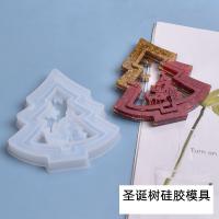 China DIY Crystal Dropping Glue Mold Christmas Tree Room Hanging Decoration Creative Handmade Silicone Mold for sale