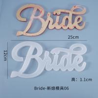 China DIY Crystal Dropper Mold English Blessing Words Hello, Hang The Door Number, Bride Pendant Silicone Mold for sale