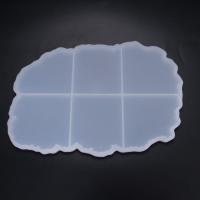 China DIY Crystal Dropper Mold Irregular Table Wave Coaster Handmade Jewelry Table Silicone Mold for sale