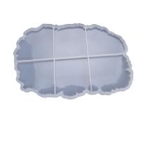 China DIY Crystal Dropper Mold Irregular Table Wave Coaster Handmade Jewelry Table Silicone Mold for sale