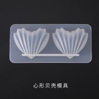 China DIY Crystal Dropper Mold, Ocean Series Shell Mold, Heart-shaped Shell Mirror Silicone Mold for sale