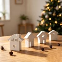 China Liulian Love Small House Silicone Mold DIY Aromatherapy Candle Mini House Decoration Gypsum Mold for sale