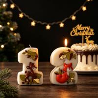 China Relief Forest Animal Leaves Digital Silicone Mold Squirrel Bear Deer Digital Candle Mold for sale