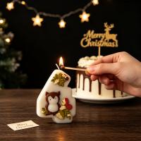 China Relief Forest Animal Leaves Digital Silicone Mold Squirrel Bear Deer Digital Candle Mold for sale