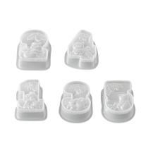 China Relief Forest Animal Leaves Digital Silicone Mold Squirrel Bear Deer Digital Candle Mold for sale