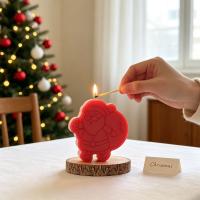 China DIY Cross-border Christmas Candle Silicone Molds, Santa Claus, Christmas Socks, Gift Fragrance, Gypsum Molds for sale
