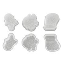 China DIY Cross-border Christmas Candle Silicone Molds, Santa Claus, Christmas Socks, Gift Fragrance, Gypsum Molds for sale