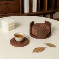 China Cross-border INS Minimalist Style Round Threaded Cup Coaster With Circular Hollow Storage Base, Gypsum Silicone Mold for sale