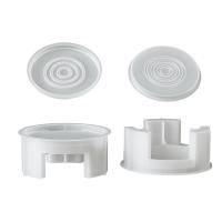 China Cross-border INS Minimalist Style Round Threaded Cup Coaster With Circular Hollow Storage Base, Gypsum Silicone Mold for sale