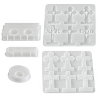 China New Ins Style Cross Candlestick Insert Plate Silicone Mold DIY Aromatherapy Gypsum Base Insert Plate Mold for sale