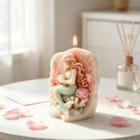 China 3D Ocean Coral Mermaid Candle Silicone Mold DIY Aromatherapy Gypsum Ornament Mold for sale