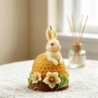 China 3D Flower Honeycomb Rabbit Candle Silicone Mold Cross-border DIY Aromatherapy Gypsum Jewelry Decoration Mold for sale
