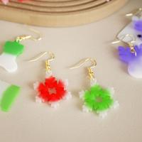 China DIY Crystal Dropper Resin Christmas Pendant Ornament Necklace Keychain Hanging Ornament Dropper Mold for sale