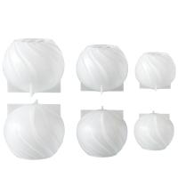 China Large, Medium, Small Spherical Spiral Candle Silicone Mold DIY Aromatherapy Candle Gypsum Ornament Dropper Mold for sale