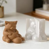 China Hug Belly Raccoon Silicone Mold, Gypsum Cement Aromatherapy Candle Ornament DIY Dropper Mold, Cross-border Exclusive for sale