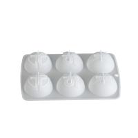 China 6-in-a-row Semi-circular Love, Peace And Tranquility, Handmade Soap Candles In English, Silicone Mold for sale