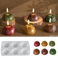 China 6-in-a-row Semi-circular Love, Peace And Tranquility, Handmade Soap Candles In English, Silicone Mold for sale