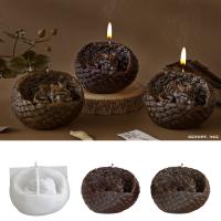 China Aromatherapy Gypsum Dinosaur Egg Baby Candle Silicone Mold DIY Cracked Shell Dinosaur Cub Candle Mold for sale