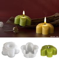 China Flower Aromatherapy Candle Decoration Silicone Mold DIY Candle Jewelry Resin Dropping Mold Wholesale for sale