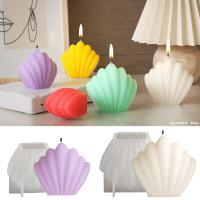 China DIY Crystal Dropping Glue 3D Stereoscopic Aromatherapy Gypsum Candle Size Shell Platform Silicone Mold Wholesale for sale