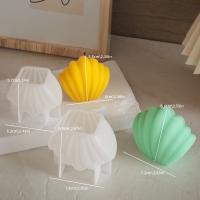 China DIY Crystal Dropping Glue 3D Stereoscopic Aromatherapy Gypsum Candle Size Shell Platform Silicone Mold Wholesale for sale