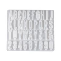 China DIY Mirror Digital Letter Full Sheet 26 English Pendant Birthday Cake Insert Letter Silicone Mold for sale