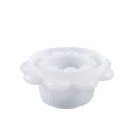 China DIY Handmade Gypsum Cement Aromatherapy Candle Cup Gypsum Storage Can Lotus Mirror Silicone Mold Creative Ornament for sale