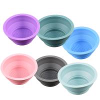China DIY Crystal Dropper Color Mixing Cup Oil Painting Washing Cup Travel Foldable Silicone Cup Mold for sale