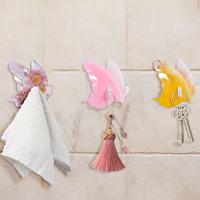 China DIY Resin Butterfly Hooks No-Drill Kitchen Bathroom Door Sticker Silicone Mold for sale