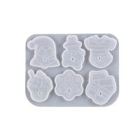 China DIY Drip Glue Christmas Hook Non Perforated Clothes Hook Non Trace Adhesive Kitchen Hygiene Hook Silicone Mold for sale