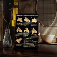China DIY Crystal Dropping Gel Handwashing Platform Cleaning Techniques Chinese And English Version Hotel Bathroom Platform Silicone Mold for sale