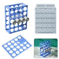 China DIY Crystal Dropper 20 Grid Calligraphy And Painting Bracket Acrylic Sheet Vinyl Roll Storage Rack Silicone Mold for sale