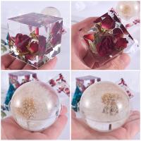 China DIY Crystal Dropper Mold, Cubic Diamond Sphere, Liquid Silicone Mold for sale