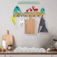 China DIY Crystal Dropping Glue Hook Brand Mold Elk Christmas Tree Wall Storage Hanger Key Hook Silicone Mold for sale