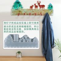 China DIY Crystal Dropping Glue Hook Brand Mold Elk Christmas Tree Wall Storage Hanger Key Hook Silicone Mold for sale