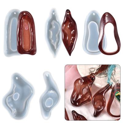 China DIY Crystal Dropper Mold, Shaped Retro Pendant Necklace Pendant Jewelry, Silicone Mold, Spot Wholesale for sale