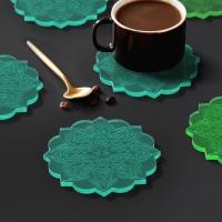 China DIY Crystal Dropper Mold Mandala Coaster Home Table Silicone Mold Spot Wholesale for sale