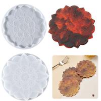 China DIY Crystal Dropper Mold Mandala Coaster Home Table Silicone Mold Spot Wholesale for sale